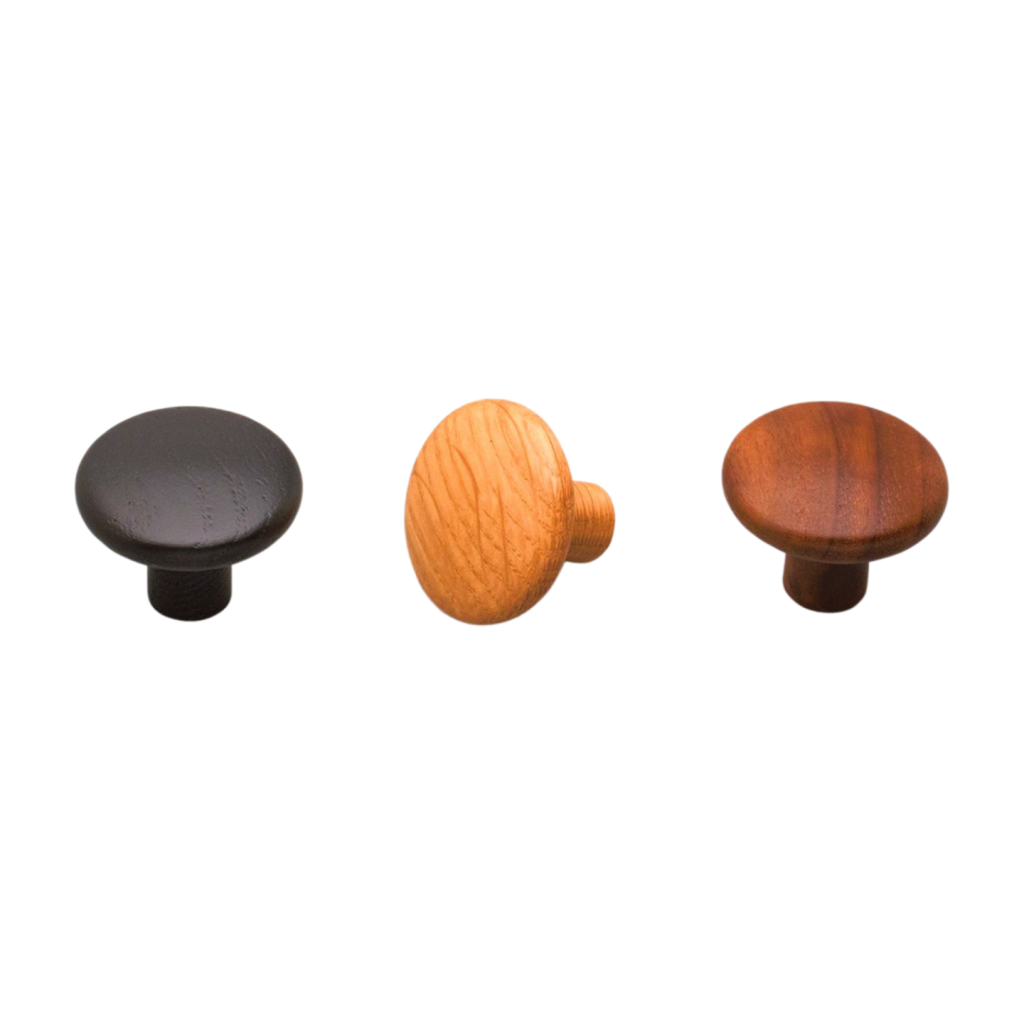 Kethy Brutus Knob 32mm dia Oak Lacquered - Avoca Architechtural