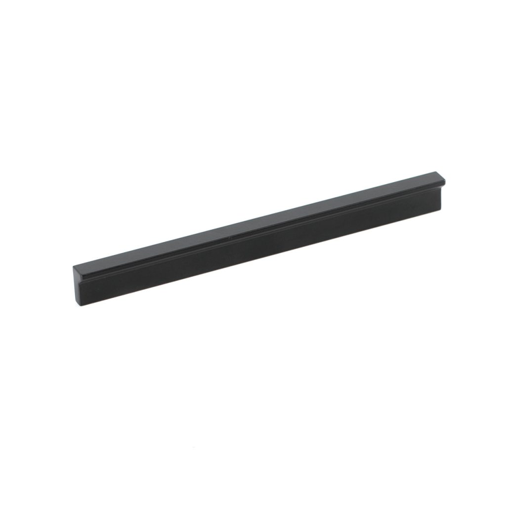 MOMO ANGLE PULL HANDLE 128MM MATT BLACK - Avoca Architechtural