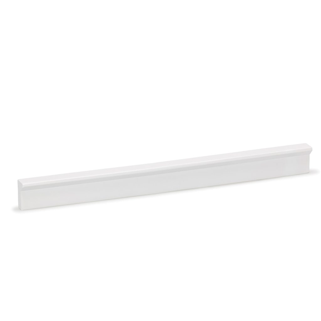 MOMO ANGLE PULL HANDLE 192MM MATT WHITE - Avoca Architechtural