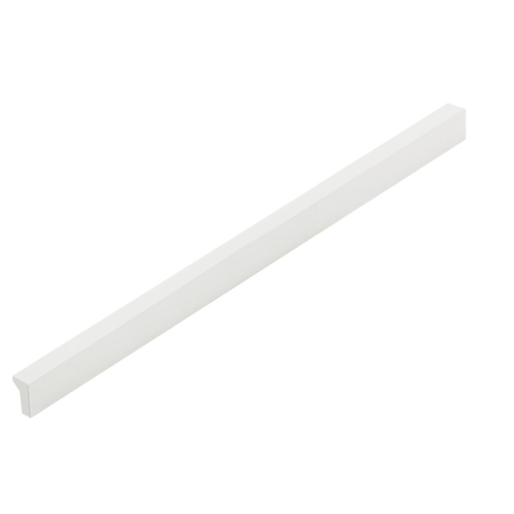 MOMO ANGLE PULL HANDLE 480MM MATT WHITE - Avoca Architechtural
