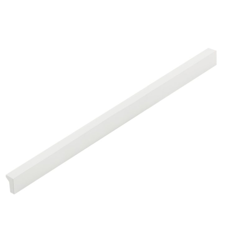 MOMO ANGLE PULL HANDLE 480MM MATT WHITE - Avoca Architechtural