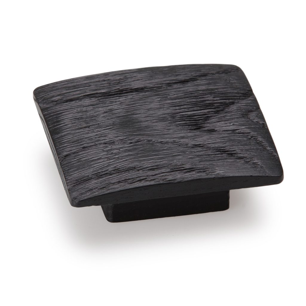 MOMO BALTO SQUARE TIMBER KNOB 60MM BLACKWOODGRAIN - Avoca Architechtural