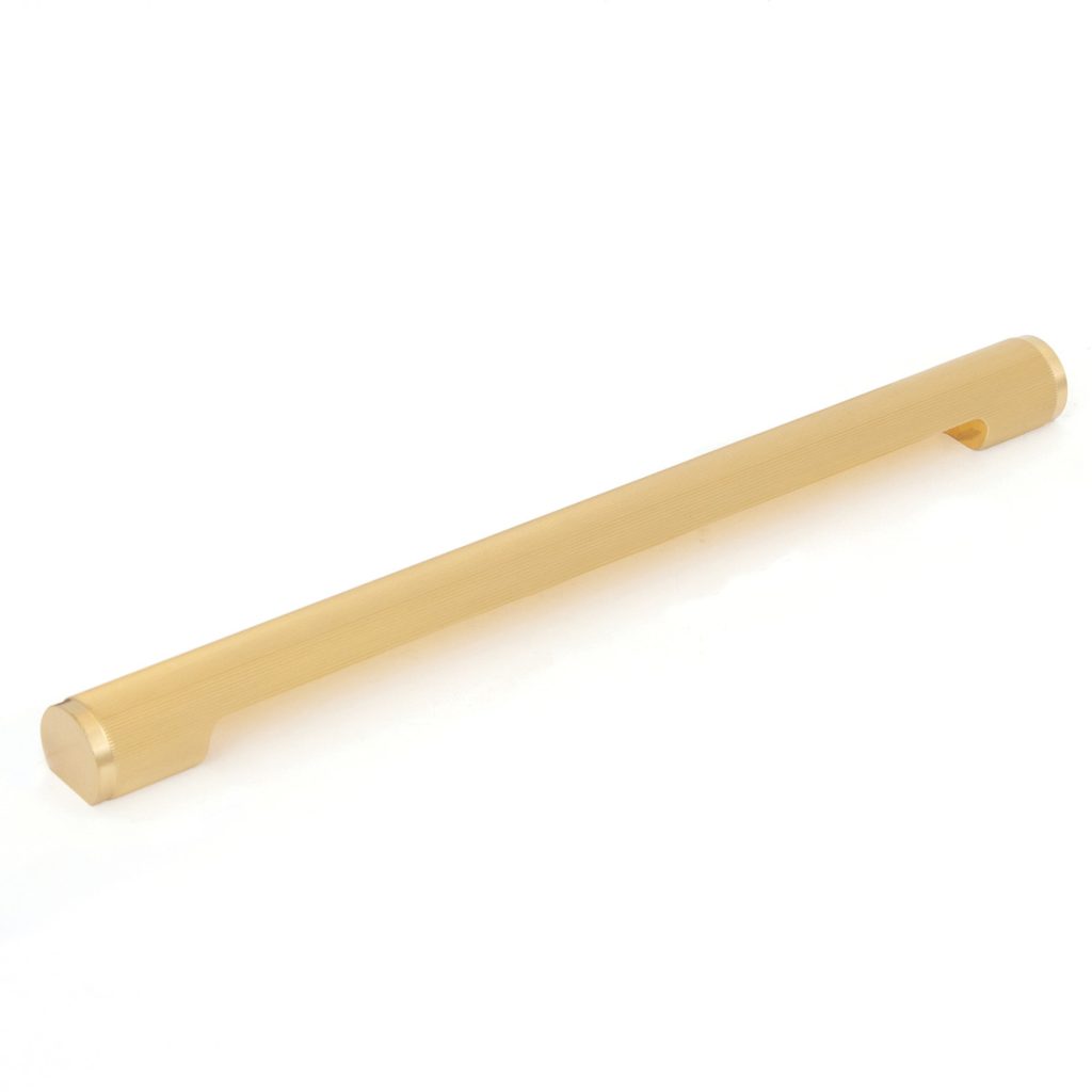 MOMO MANHATTAN 320MM SOLID BRASS LINED PULL HANDLE BRUSHED SATIN BRASS ...