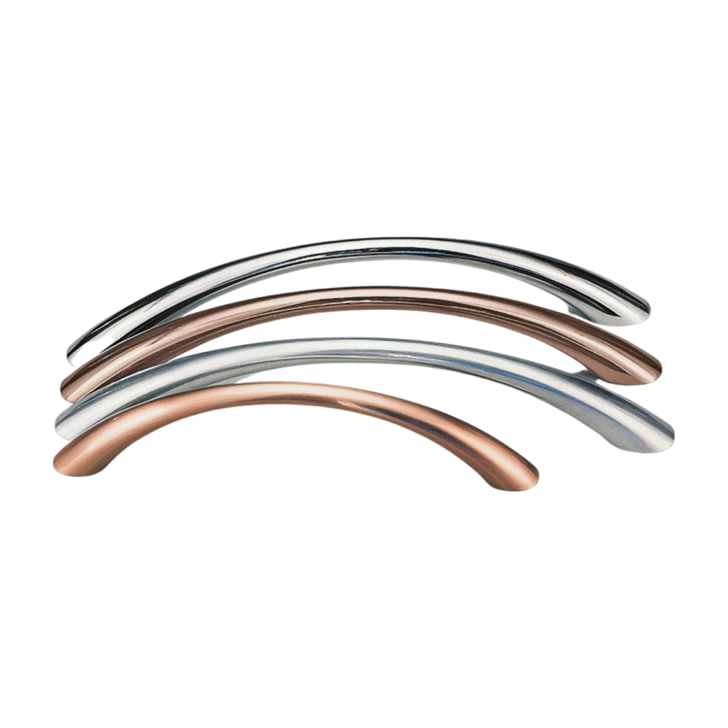 Kethy Tapered Bow handle 224mm Brushed Nickel - Avoca Architechtural