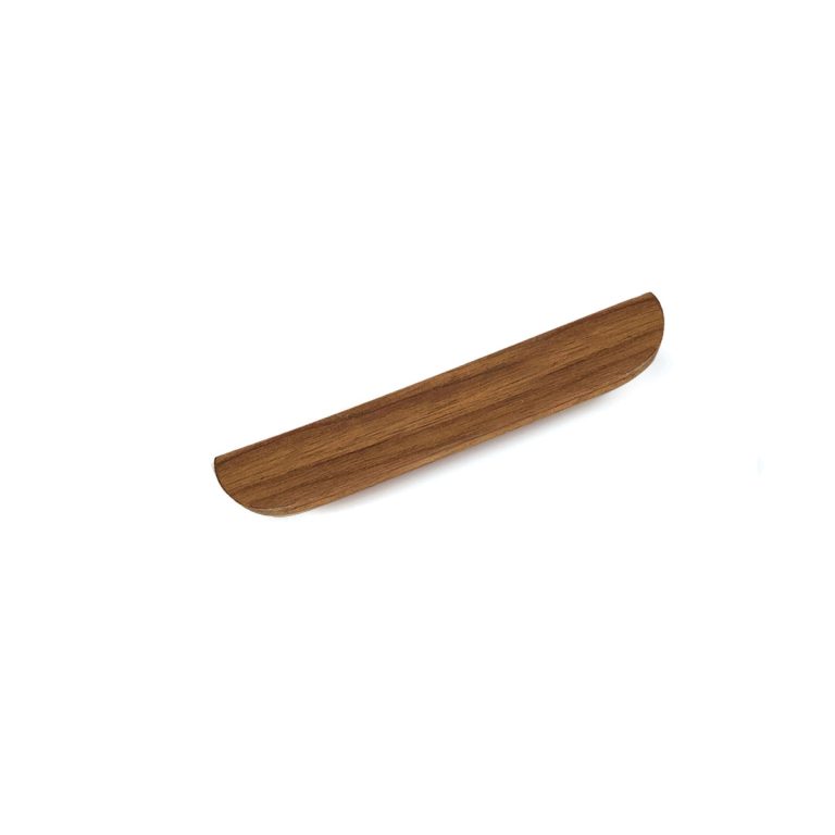 MOMO SYDNEY TIMBER PULL HANDLE 200MM WALNUT OILED - Avoca Architechtural