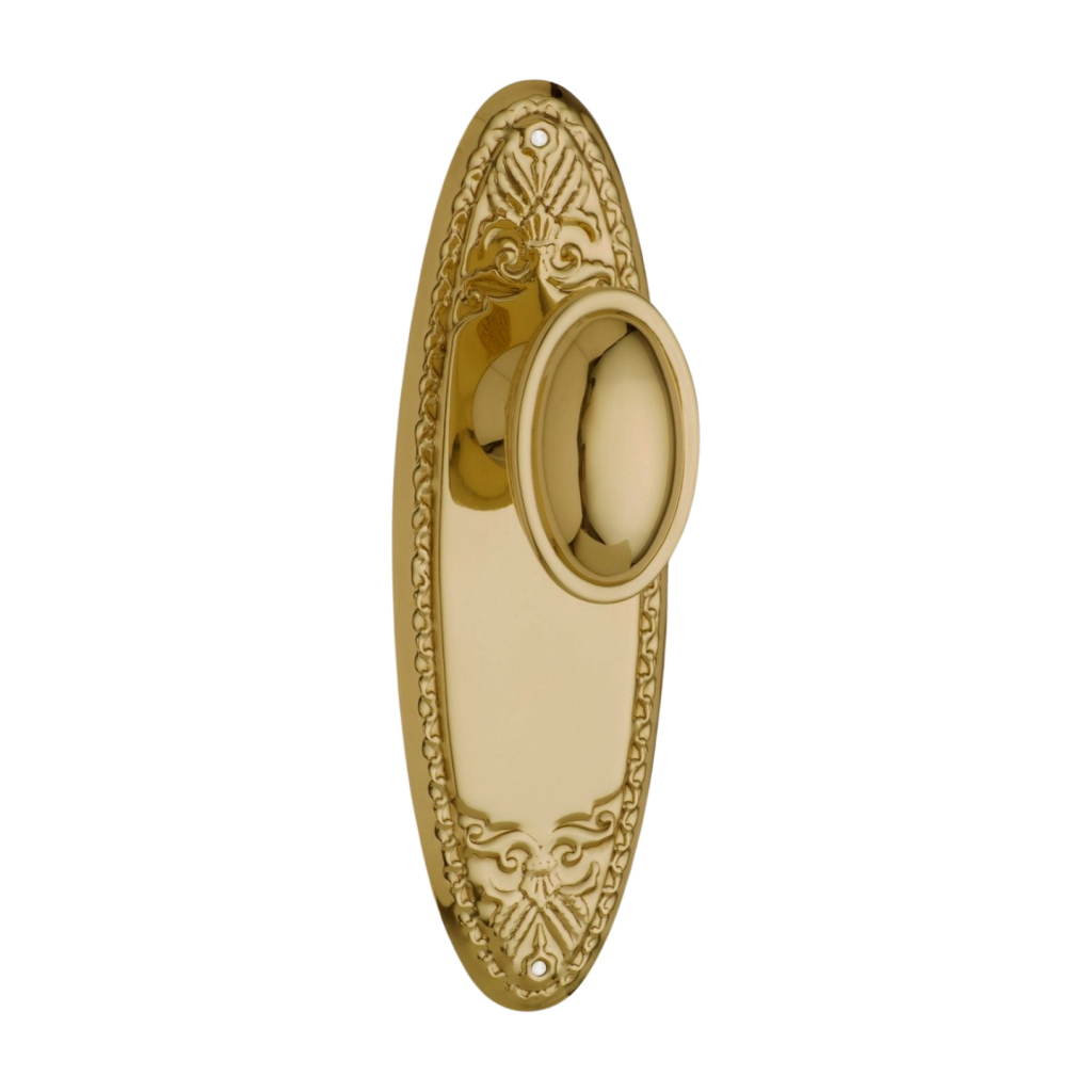 Tradco Door Knob Fitzroy Latch Pair Polished Brass H205xW63xP60mm ...